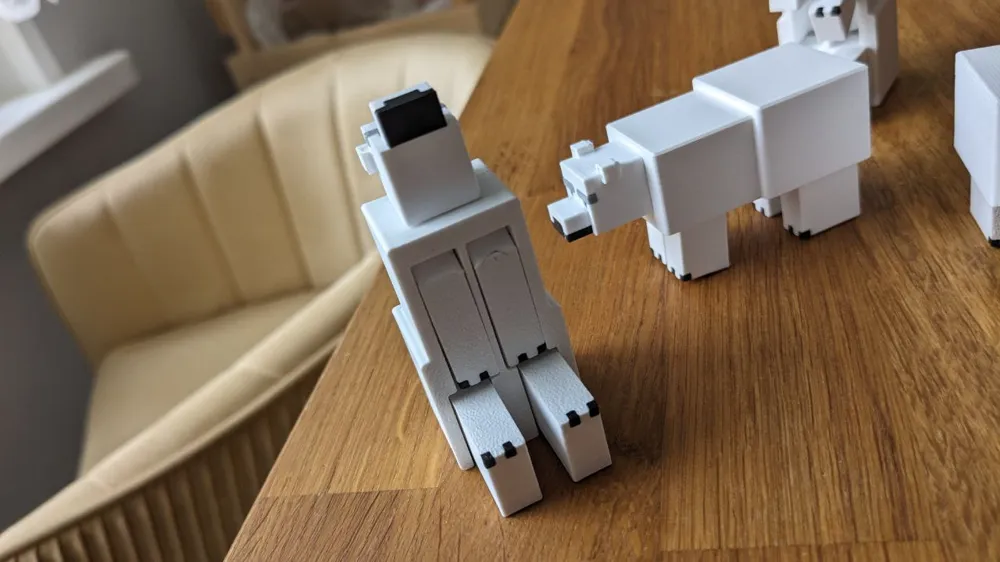Minecraft Polar Bear Articulated by kirimba MakerWorld: Download Free ...