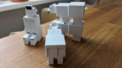 Minecraft Polar Bear Articulated by kirimba MakerWorld: Download Free ...
