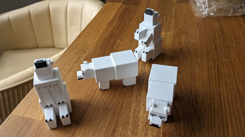 Minecraft Polar Bear Articulated by kirimba MakerWorld: Download Free ...