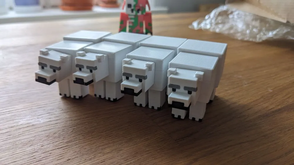 Minecraft Polar Bear Articulated by kirimba MakerWorld: Download Free ...
