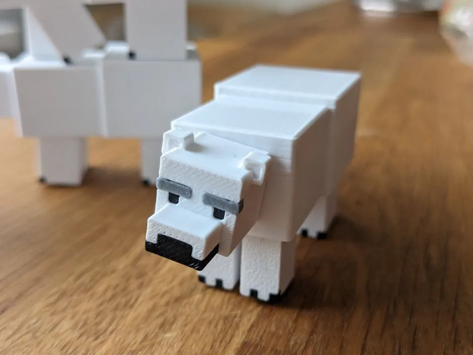 Minecraft Polar Bear Articulated by kirimba - MakerWorld
