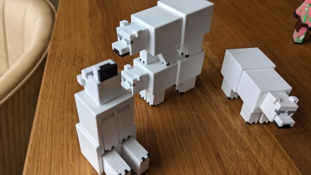 Minecraft Polar Bear Articulated by kirimba MakerWorld: Download Free ...