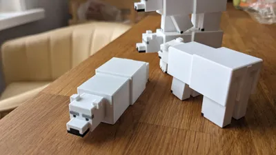 Minecraft Polar Bear Articulated by kirimba MakerWorld: Download Free ...