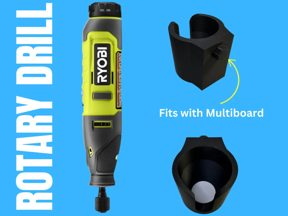 Multiboard Ryobi Rotary Tool Holder by GaudiumKB MakerWorld: Download ...