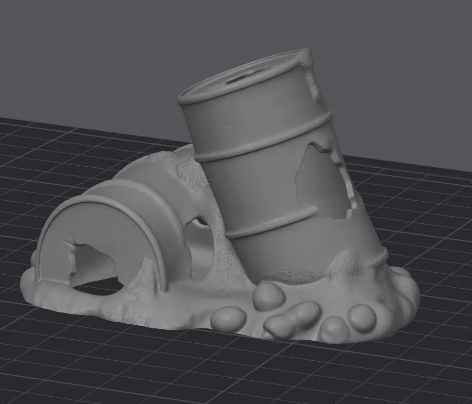 Weathered Toxic Barrels - Free 3D Print Model - MakerWorld