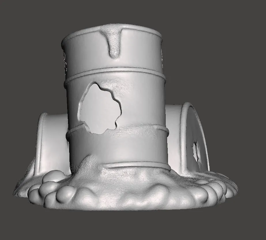 Weathered Toxic Barrels - Free 3D Print Model - MakerWorld