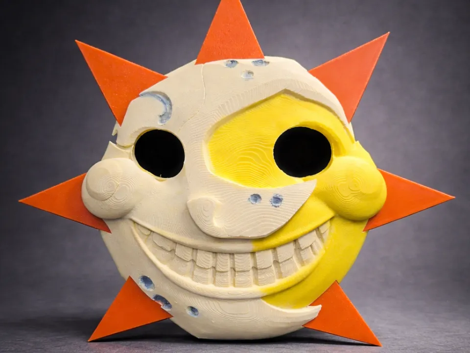 Sundrop Spinning Mask - FNAF Security Breach - Free 3D Print Model ...