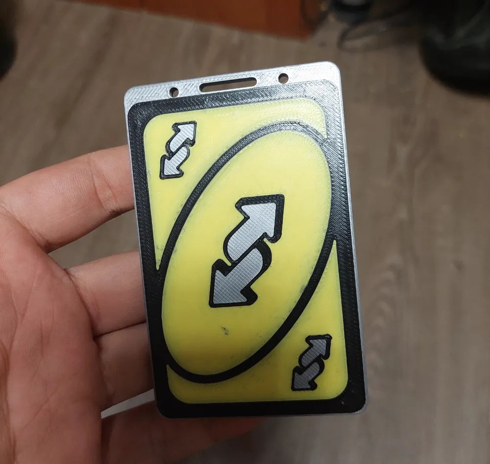 Uno Reverse Credit Card holder - Free 3D Print Model - MakerWorld