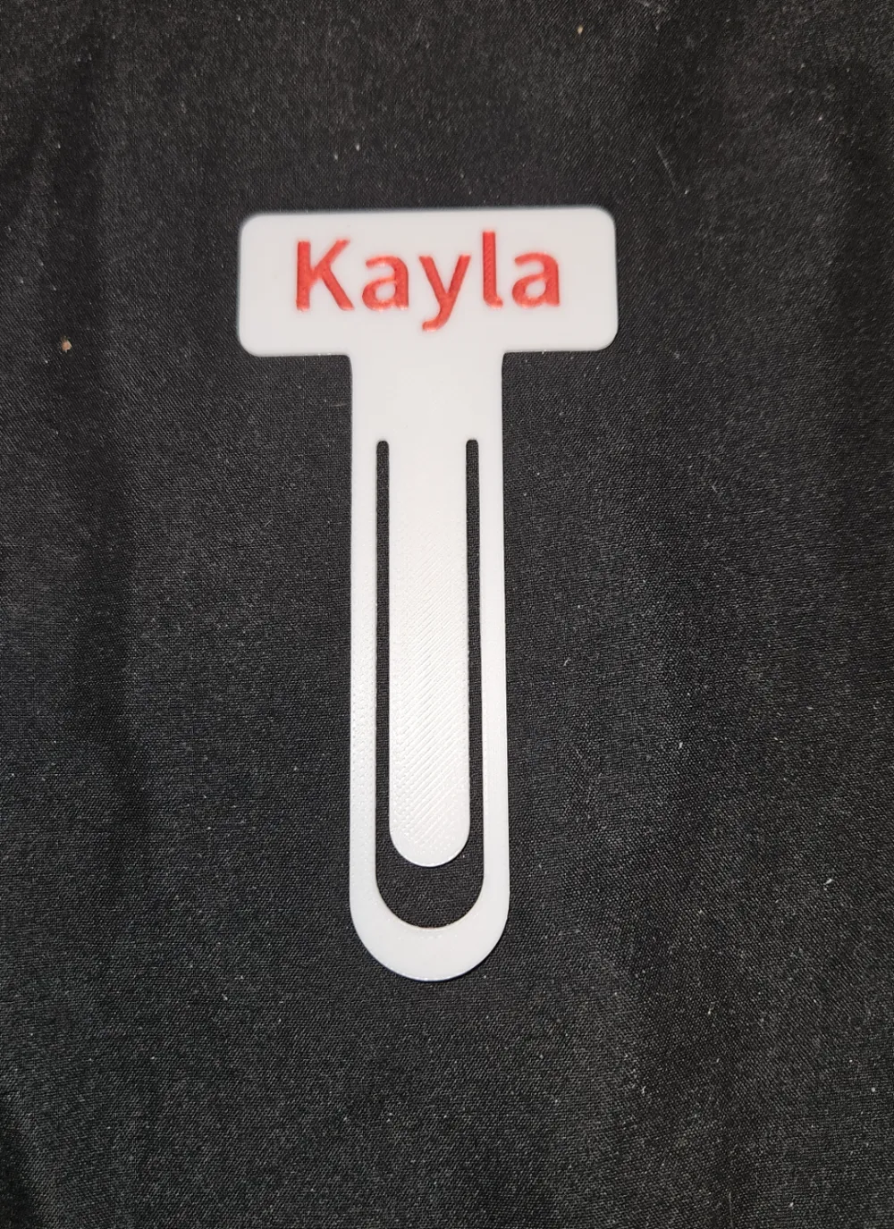Bookmark with name - Kayla - Wide - Make My Sign - Free 3D Print Model ...