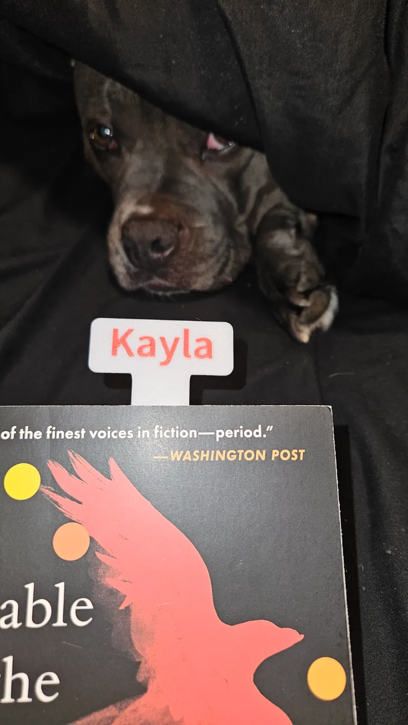 Bookmark with name - Kayla - Wide - Make My Sign - Free 3D Print Model ...
