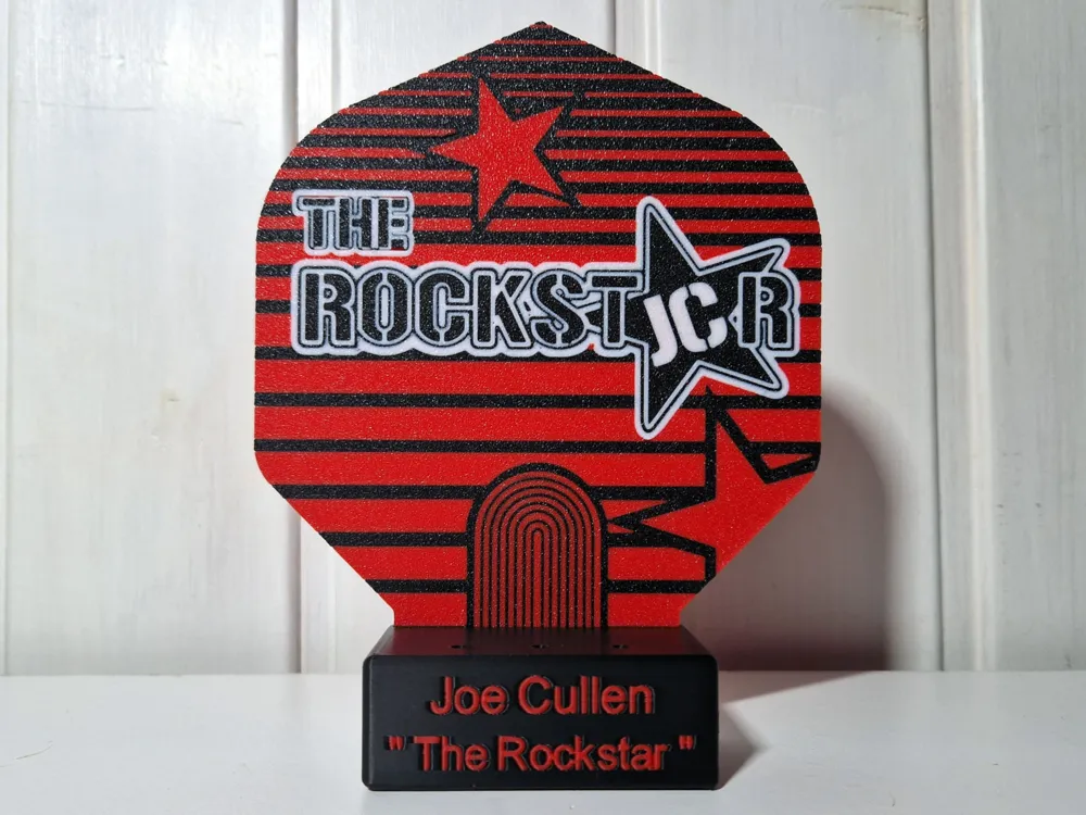 Dart Holder "Joe Cullen - The Rockstar" - Free 3D Print Model - MakerWorld