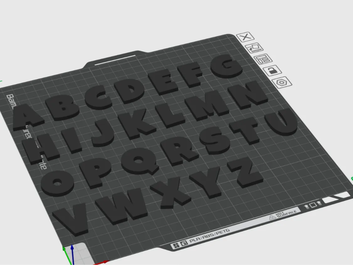 Alphabet Letters – Thick & Kid-Friendly 3D Letters - Free 3D Print ...