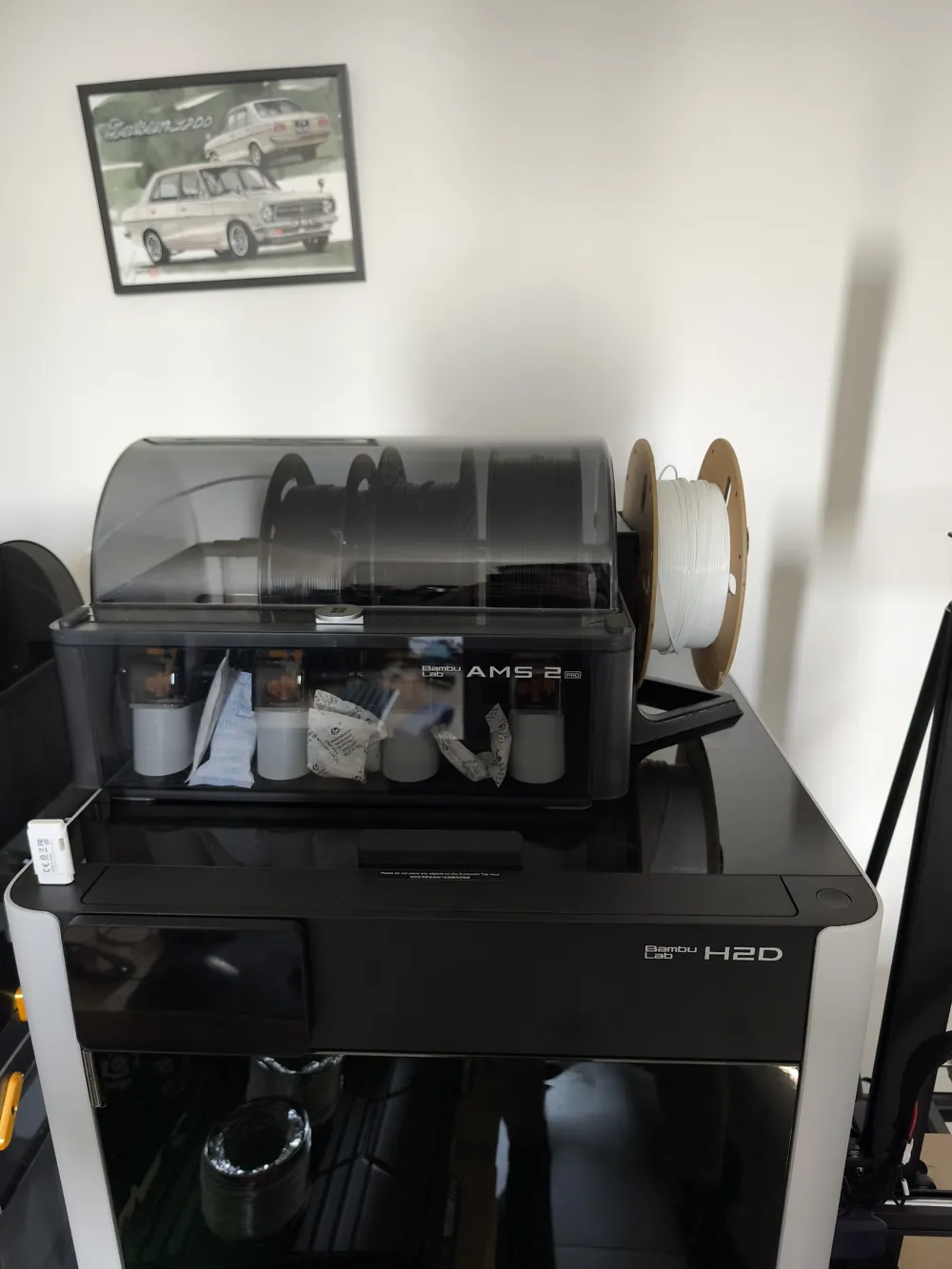 H2D Top Spool Holder - Sides/Back of AMS by AP Engineering MakerWorld ...