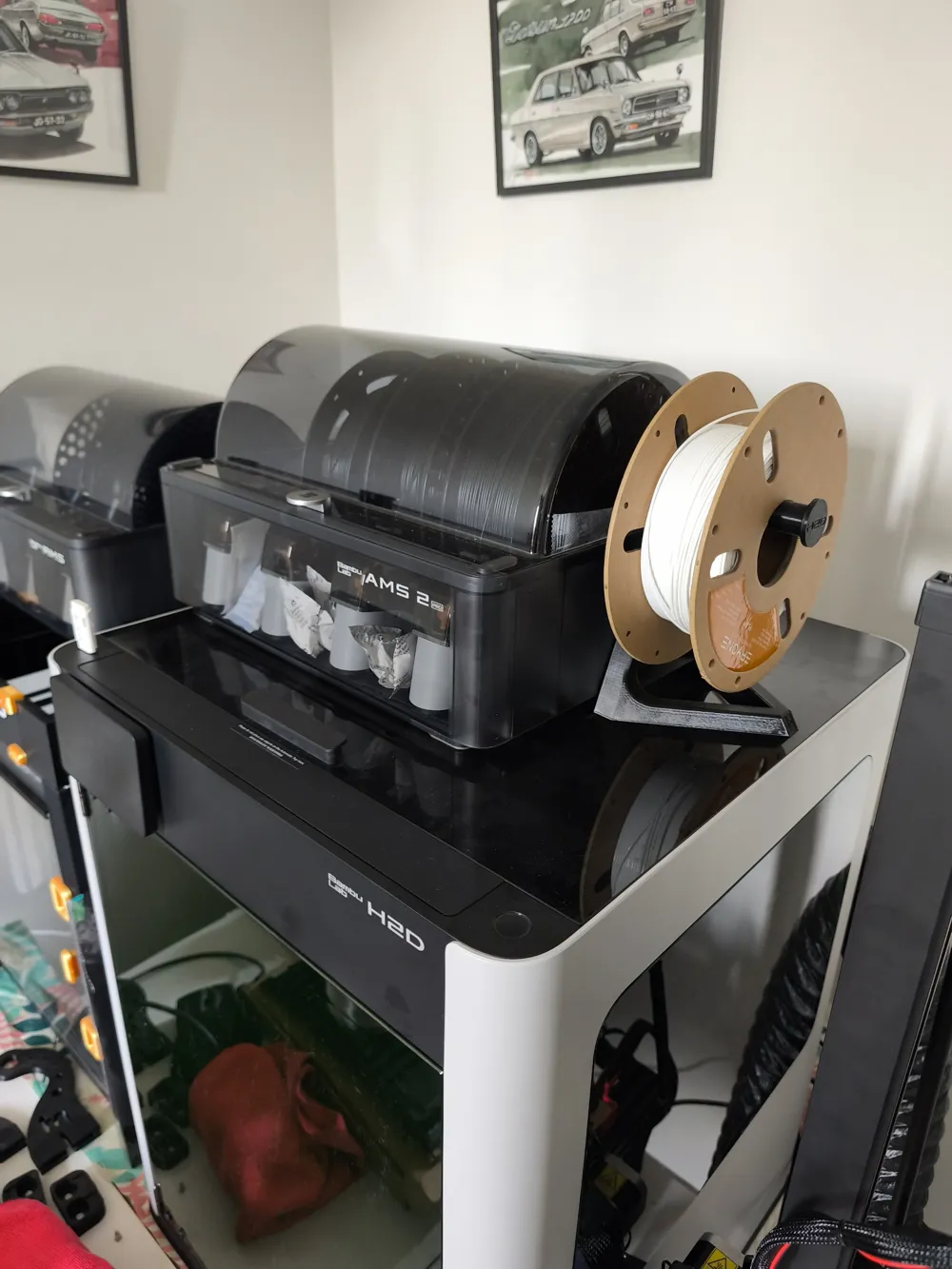 H2D Top Spool Holder - Sides/Back of AMS by AP Engineering MakerWorld ...