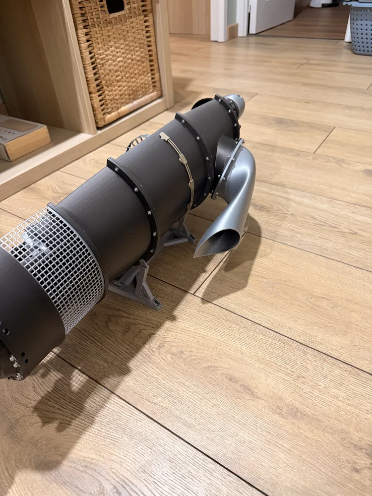 Turboprop Exhaust motor Pratt&Whitney PT6E linus3d - Free 3D Print ...