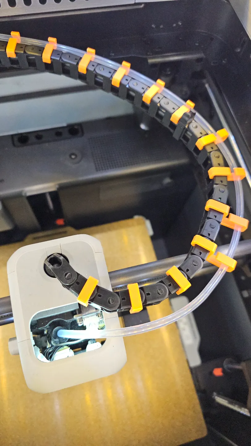 (*NEW* P2S) X1C/X1E/P1P/P1S Cable Chain Clip Set - Free 3D Print Model ...