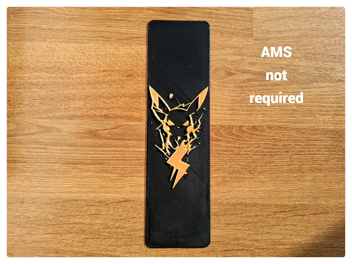 Pikachu pokemon bookmark 2 - hueforge by EternalDesigns MakerWorld ...