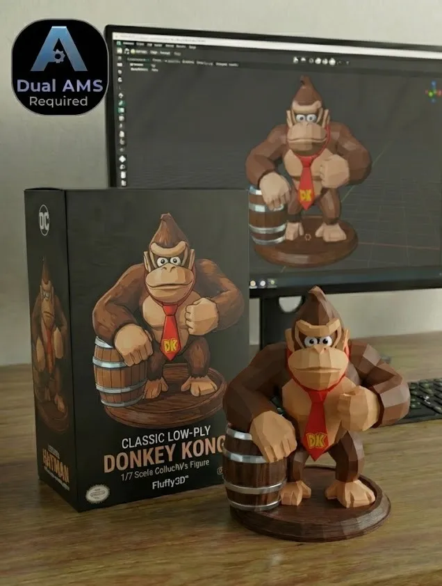 Classic Donkey Kong | 1/7 Scale Collectible - Free 3D Print Model ...