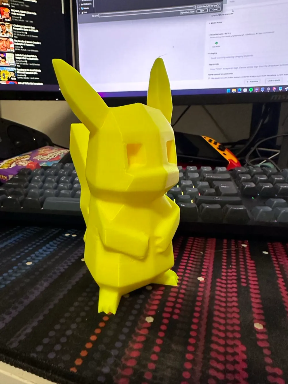 Low Poly Pikachu Remixed by SomaAut - MakerWorld