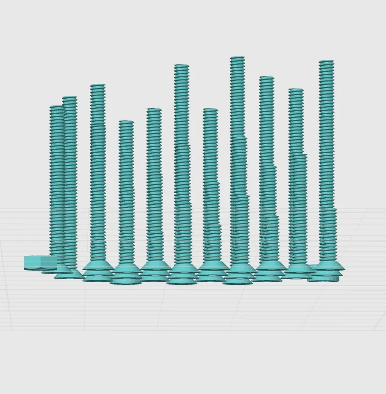 M2 Screw 16-22mm / Nut / Washer by Leo.w8 MakerWorld: Download Free 3D ...