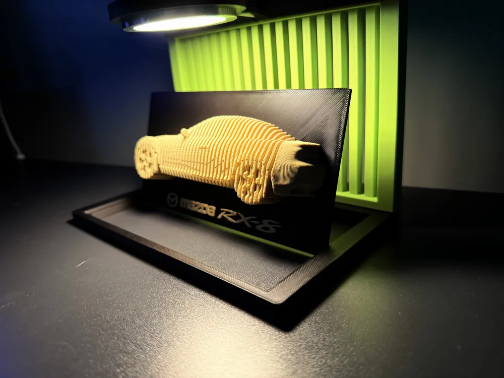 Mazda RX 8 - Vertically Layered Car Art! - Free 3D Print Model - MakerWorld