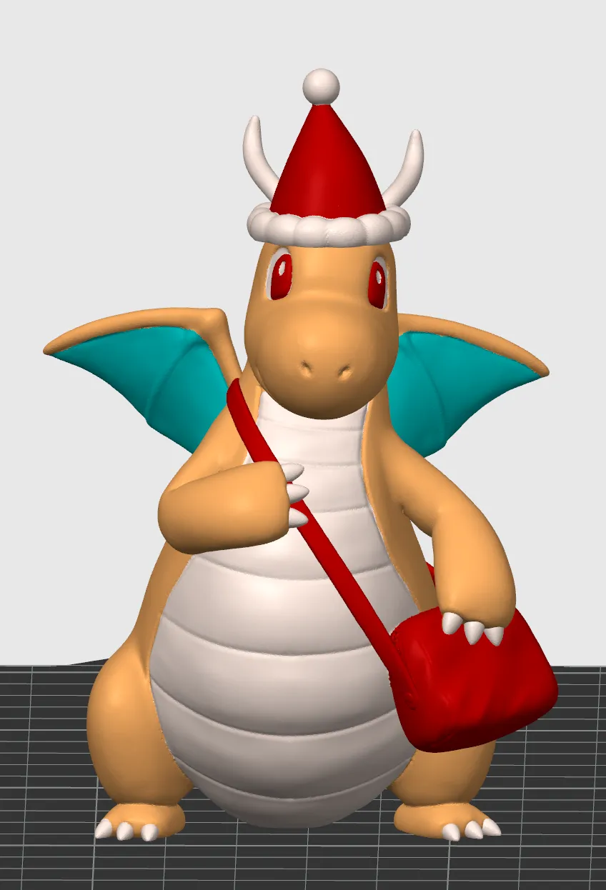 Dragonite christmas by Saki - MakerWorld