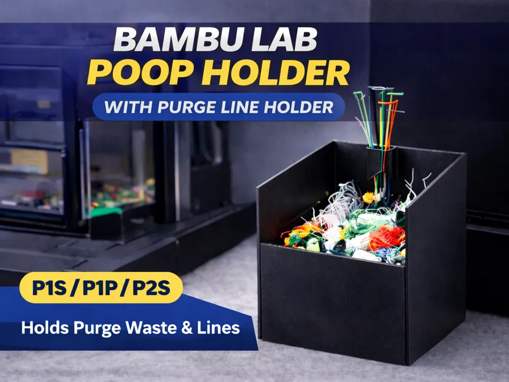 Bambu Lab Poop Holder | P1S / P2S - Free 3D Print Model - MakerWorld