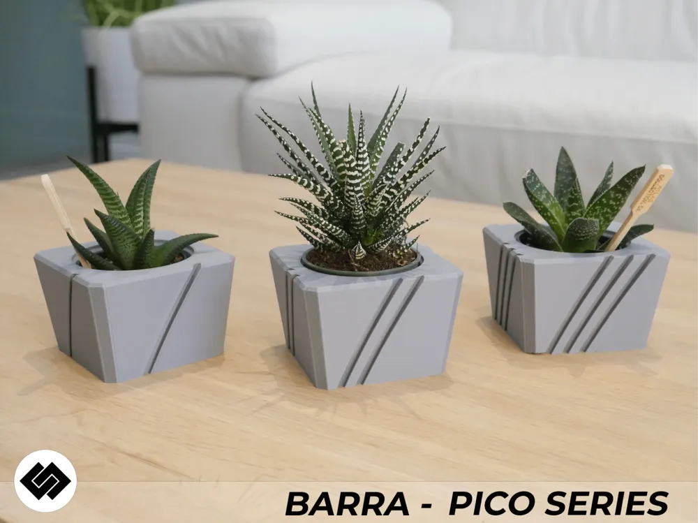 Barra Series Triple Planter Set by Embrace Making - MakerWorld