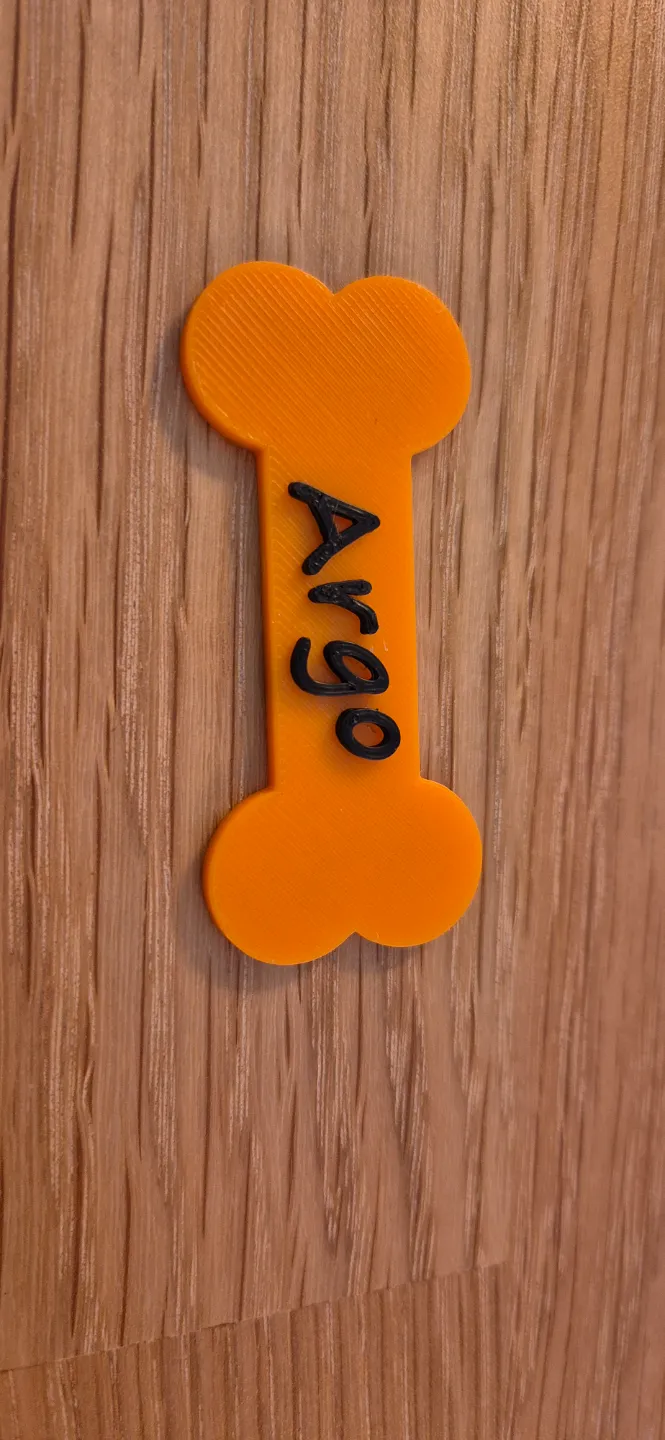 dog bone with name by ax.3d - MakerWorld