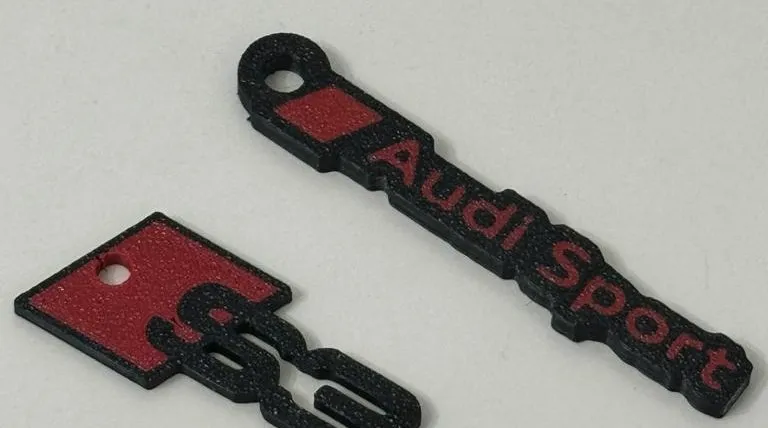 Audi quattro Keychain by tgc_3d - MakerWorld