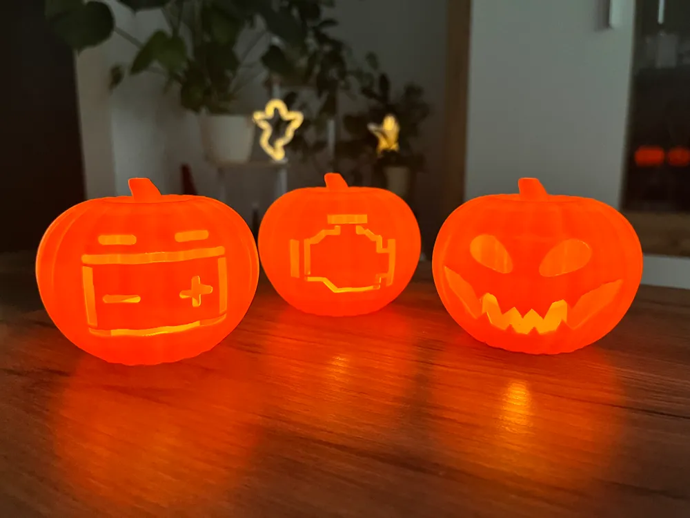 Battery Dashboard Warning Halloween Pumpkin light by FRTO - MakerWorld