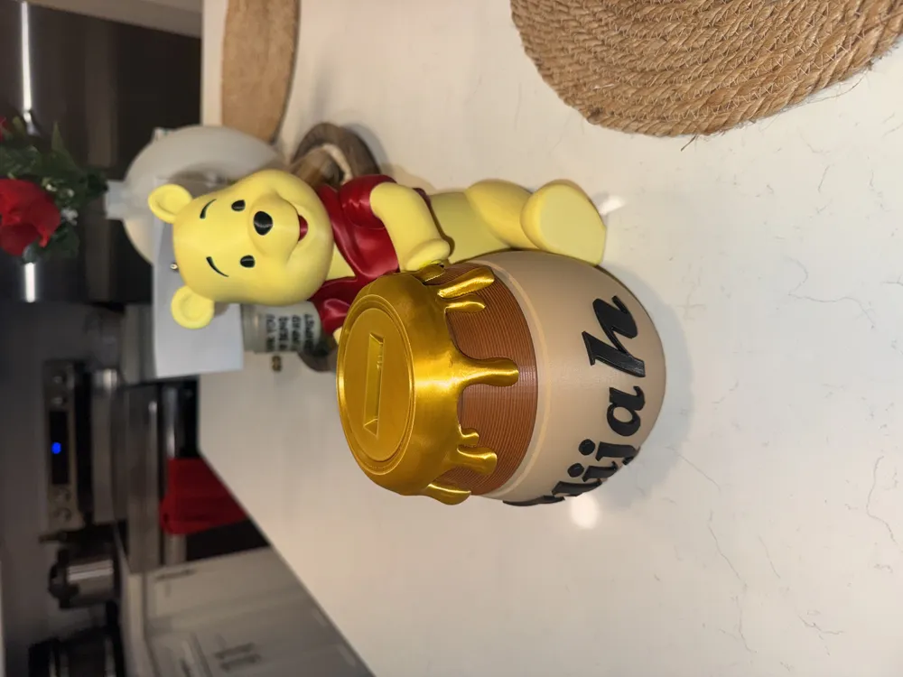 Winnie the pooh Piggy Bank - Free 3D Print Model - MakerWorld