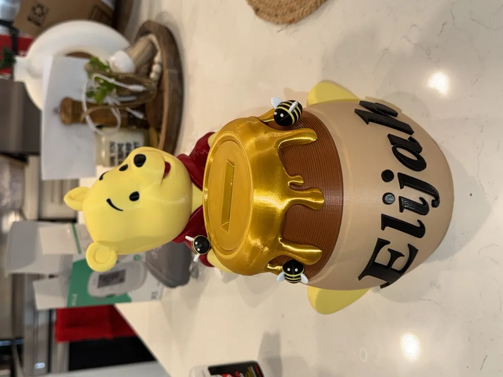 Hucha de Winnie the Pooh - Modelo de impresión 3D gratuito - MakerWorld
