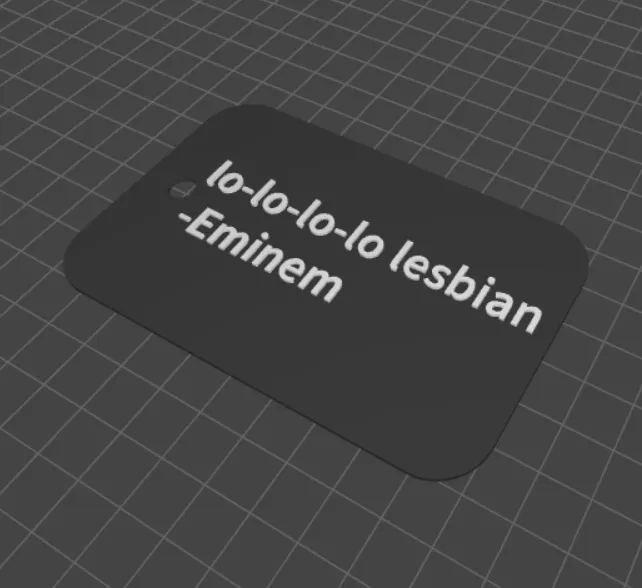 Funny simple eminem qoute keychain by moe - MakerWorld