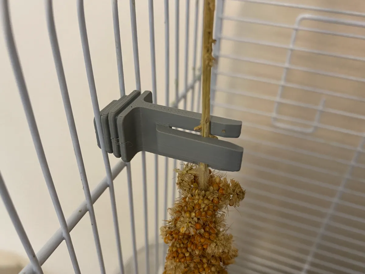 Bird cage - Millet Spray holder - Free 3D Print Model - MakerWorld
