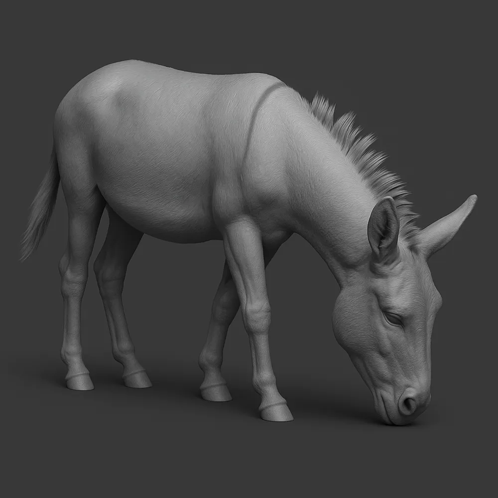 Donkey for nativity scene - Free 3D Print Model - MakerWorld