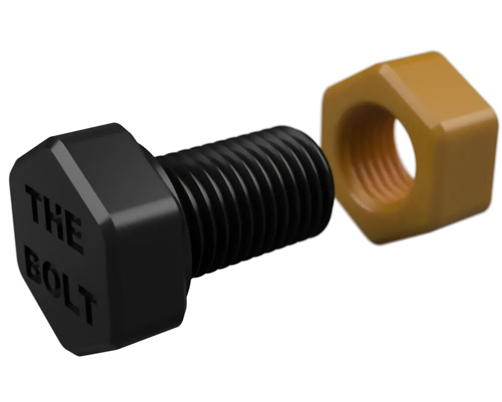 THE BOLT - a huge bolt and nut fidget toy by apex_3d - MakerWorld