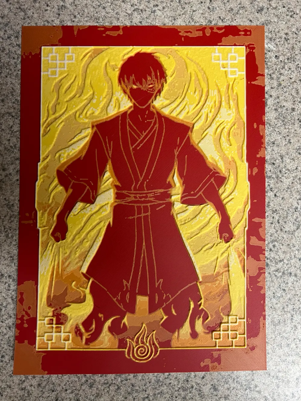 Avatar the Last Airbender Zuko Hueforge by hildi3d - MakerWorld