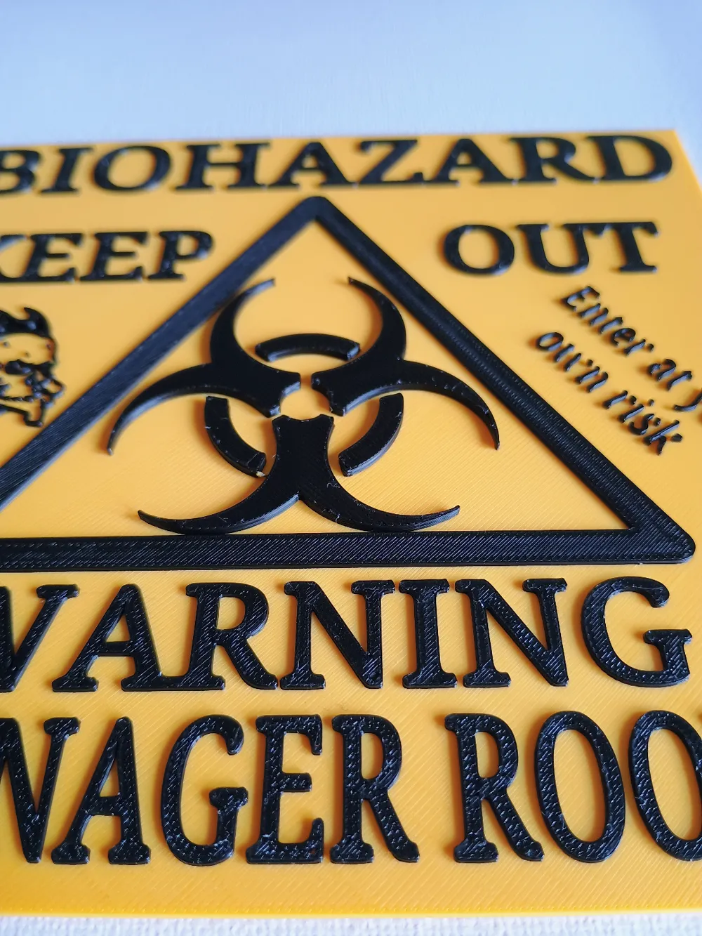 Warning Teenager Room by Brammerdk - MakerWorld