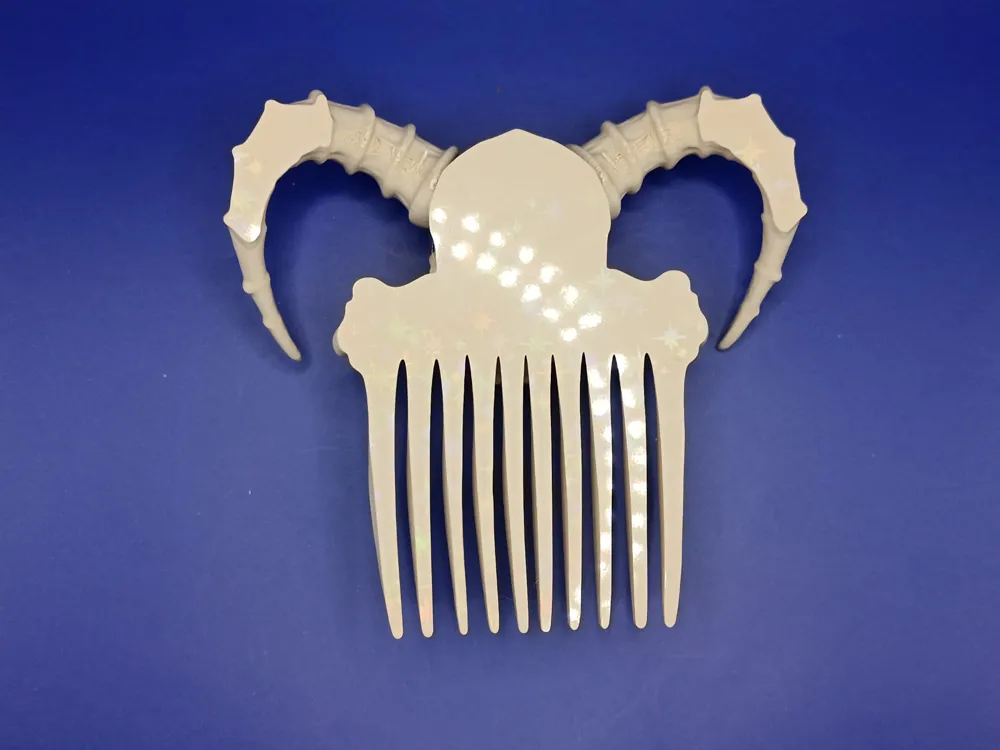 Demon Skull Hair Combs - Set 01 - Free 3D Print Model - MakerWorld