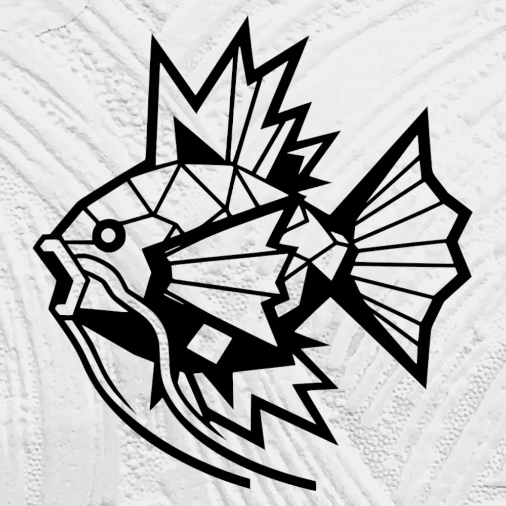 Geometric Low Poly Magikarp by The line art guy - MakerWorld