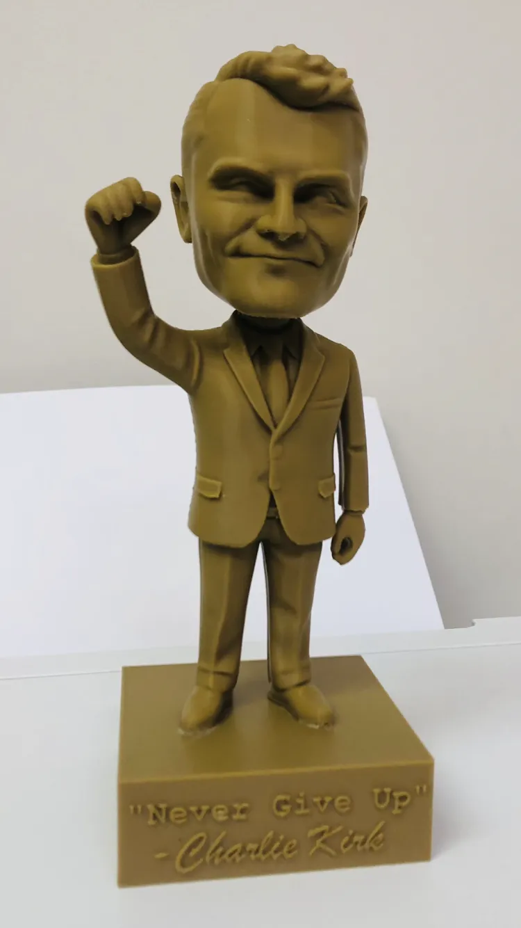 CHARLIE KIRK BOBBLEHEAD - Free 3D Print Model - MakerWorld