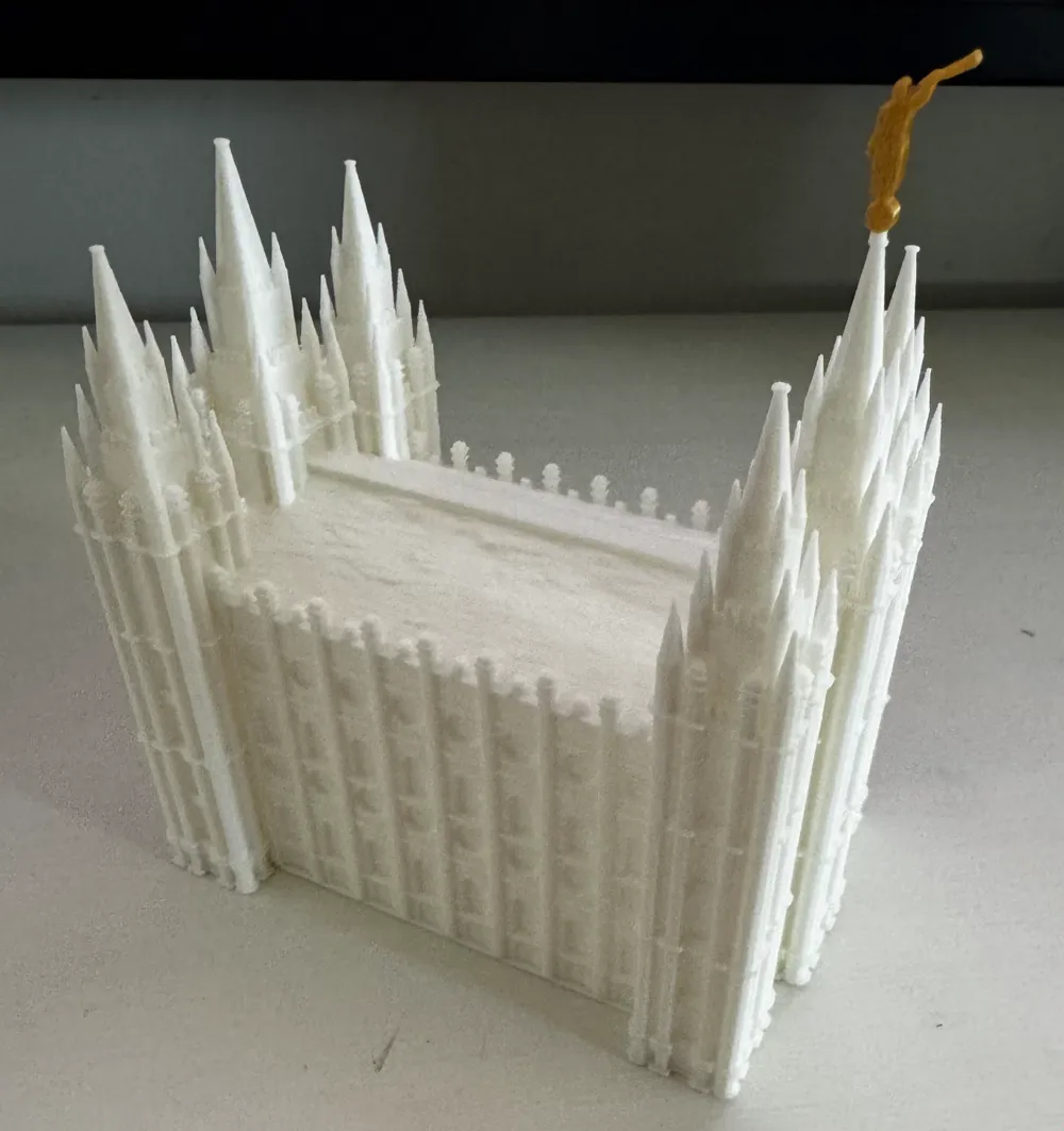 Salt Lake Temple with Moroni Topper - Free 3D Print Model - MakerWorld