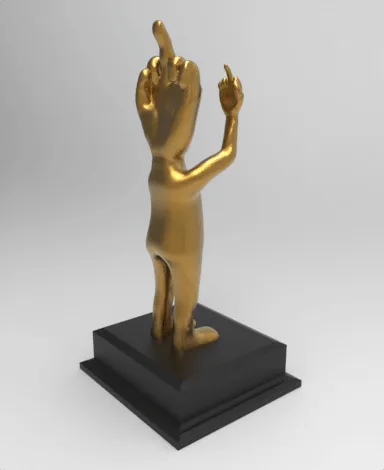 MIDDLE FINGER PRIZE - Free 3D Print Model - MakerWorld