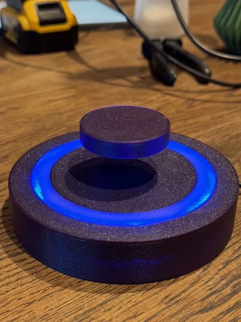 Magnetic Levitation Floater Base with light (Ali) - Free 3D Print Model ...