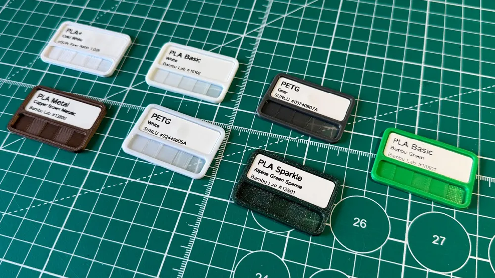 Filament Swatch Label + Mount for Cereal Dry Box by Ari B MakerWorld ...