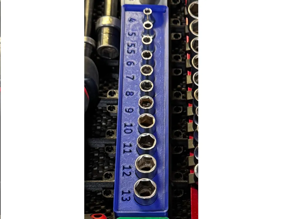 Gridfinity Crafstsman 1/4" Shallow Metric Tray - Free 3D Print Model ...