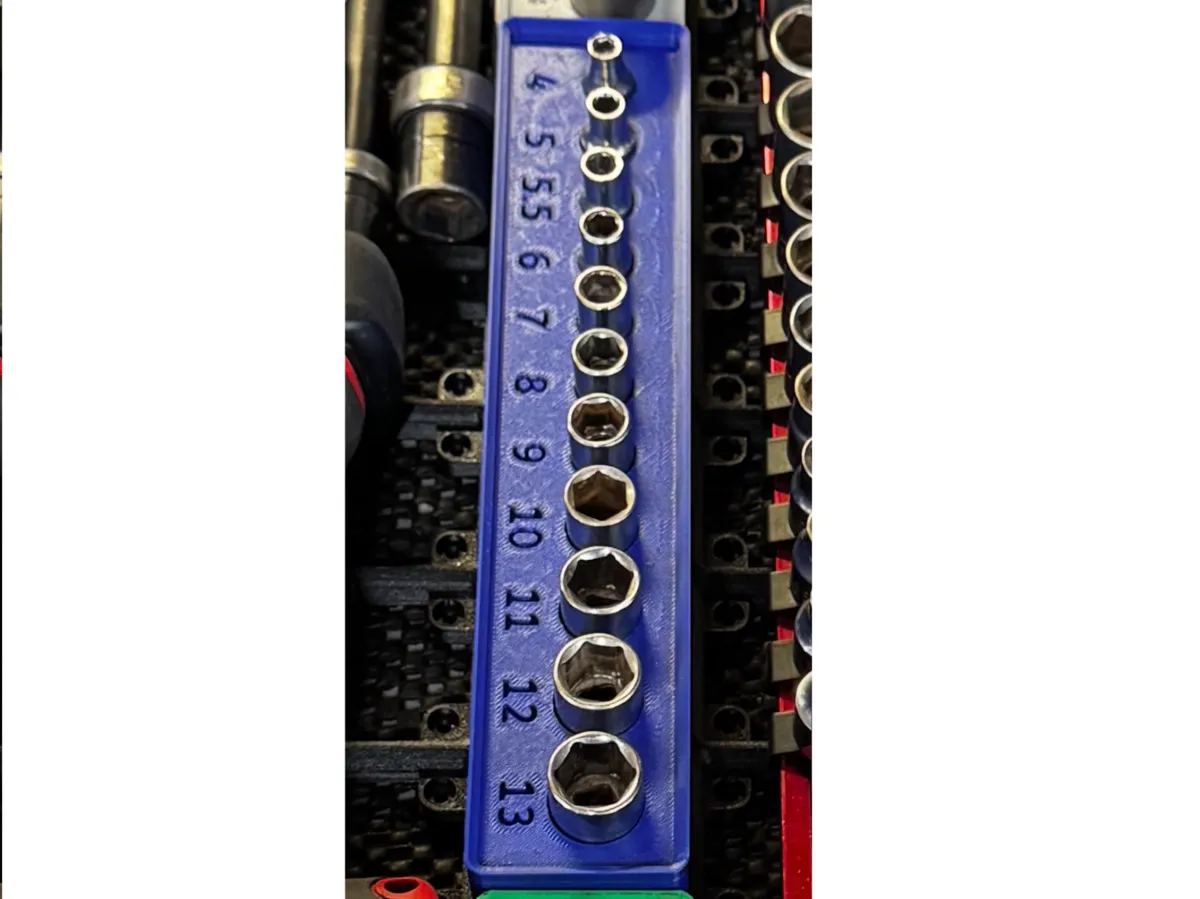 Gridfinity Crafstsman 1/4" Shallow Metric Tray - Free 3D Print Model ...