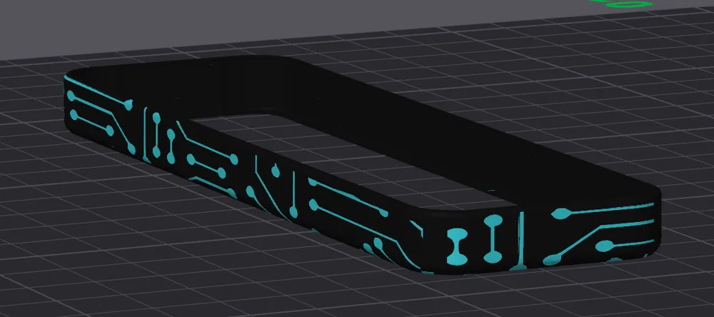 Bambu P1 Series Screen Bezel - Circuit Themed by dehart007 - MakerWorld