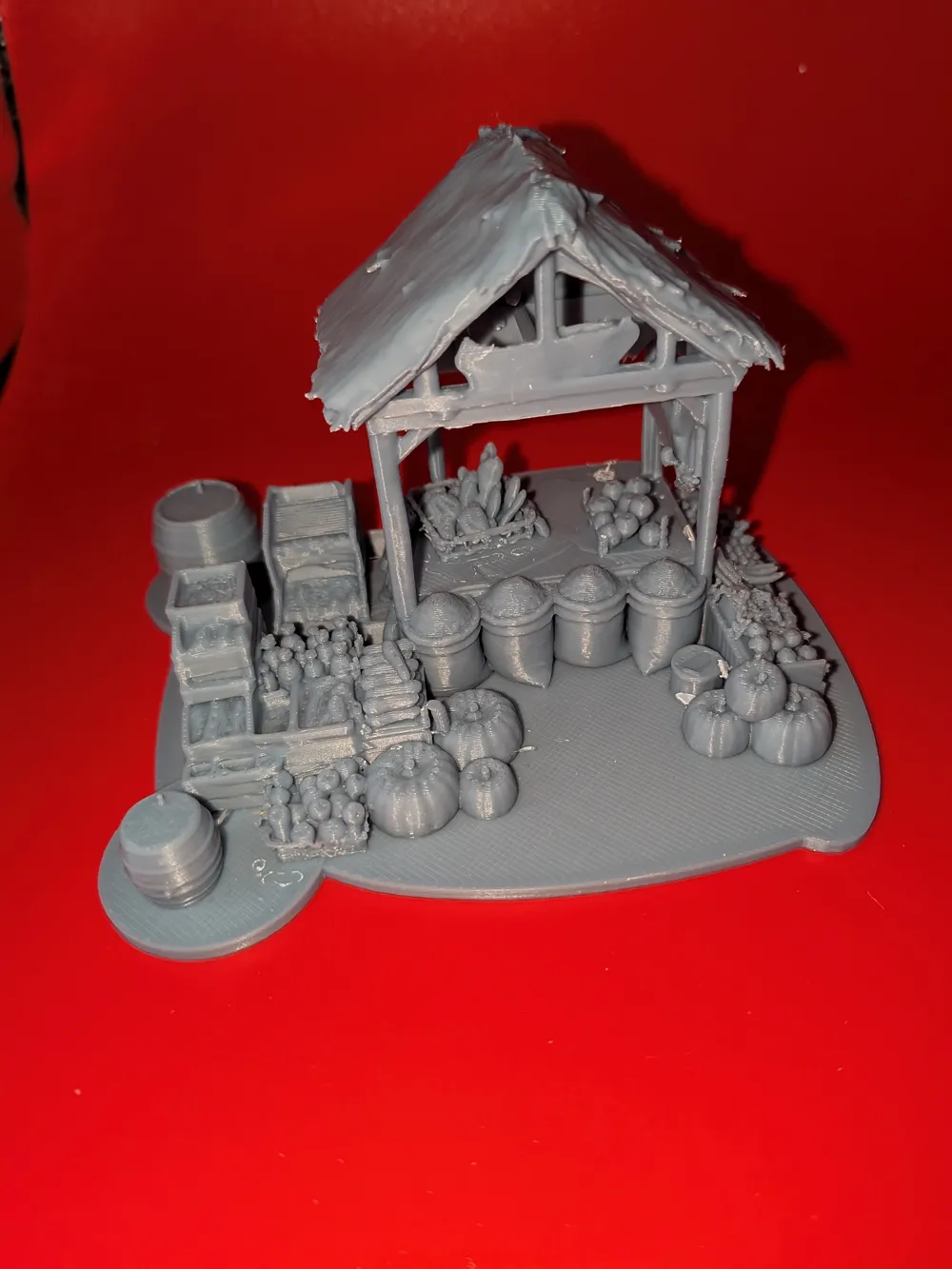 Miniature Market Stall - Free 3D Print Model - MakerWorld